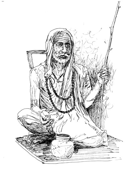 Periyava Drawing – Sage of Kanchi