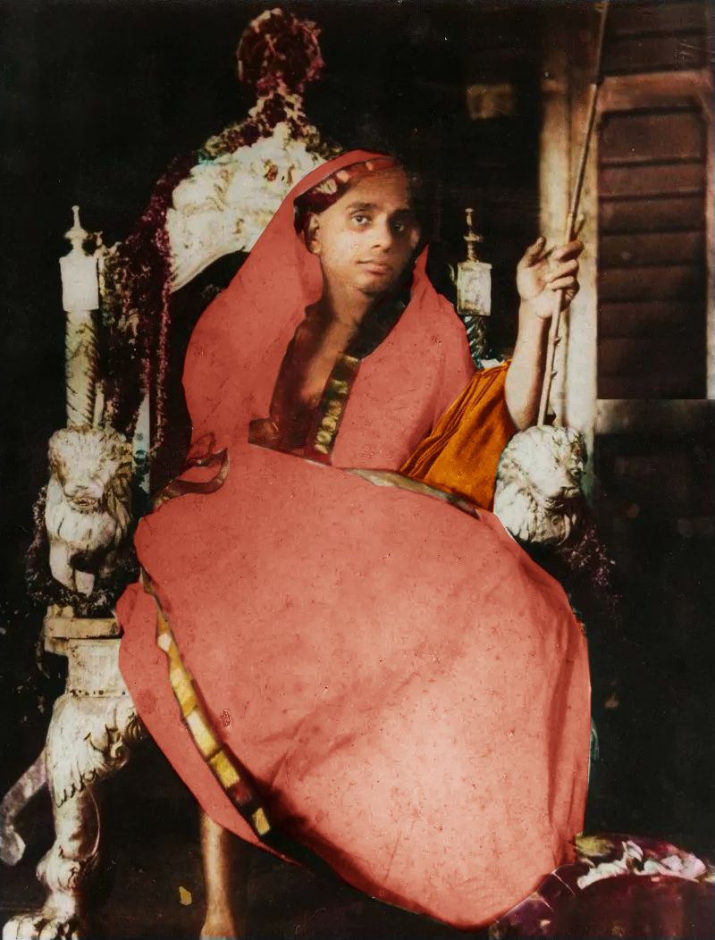 Maha periyava in Silver throne – Sage of Kanchi